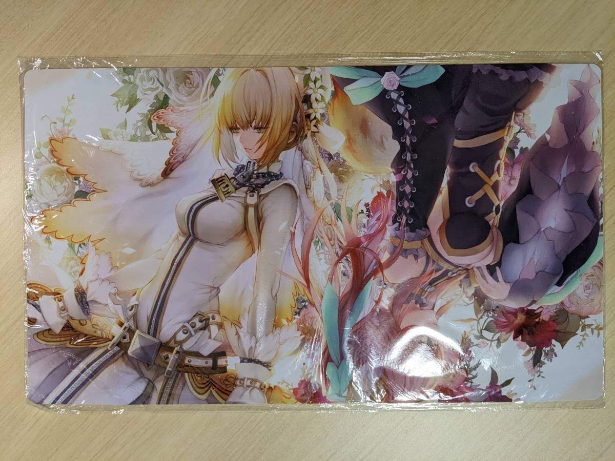 日本代購代標第一品牌【樂淘letao】－C90 天秤を揺らす女 プレイマット ネロ＆玉藻の前 プレマ マウスパッド 月岡月穂 Fate/Grand Order FGO