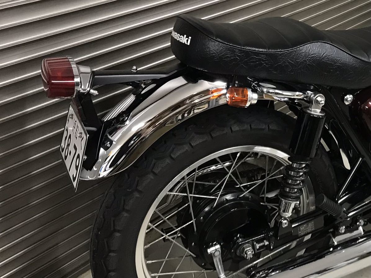 Yahoo!オークション - イナドメ W1SA風テールランプブラケット W800 W6...