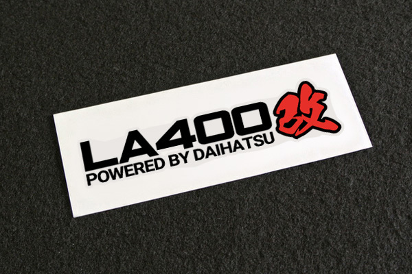 Yahoo!オークション - LA400改 カッティング ステッカー [黒×赤] ダイ...
