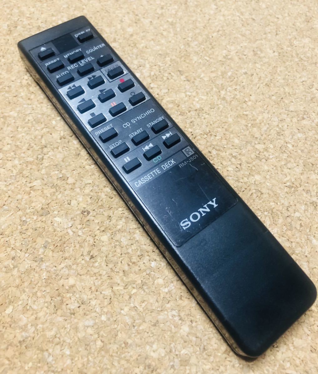 Yahoo!オークション - SONY ソニー カセットデッキ リモコン RM-J501