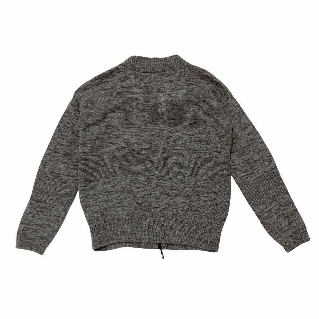 Yahoo!オークション - H164 ARMANI ニットカーディガン ジップアップ ...