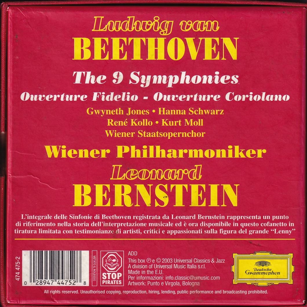 Yahoo!オークション - バーンスタイン/VPO ベートーヴェン 交響曲全集 ...