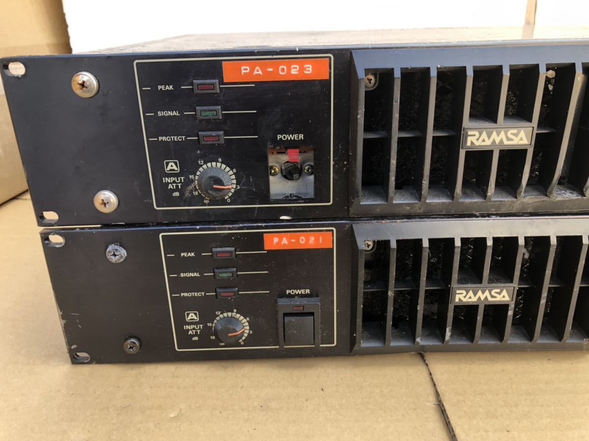 Yahoo!オークション - パワーアンプ RAMSA ナショナル 2チャンネルパワ...