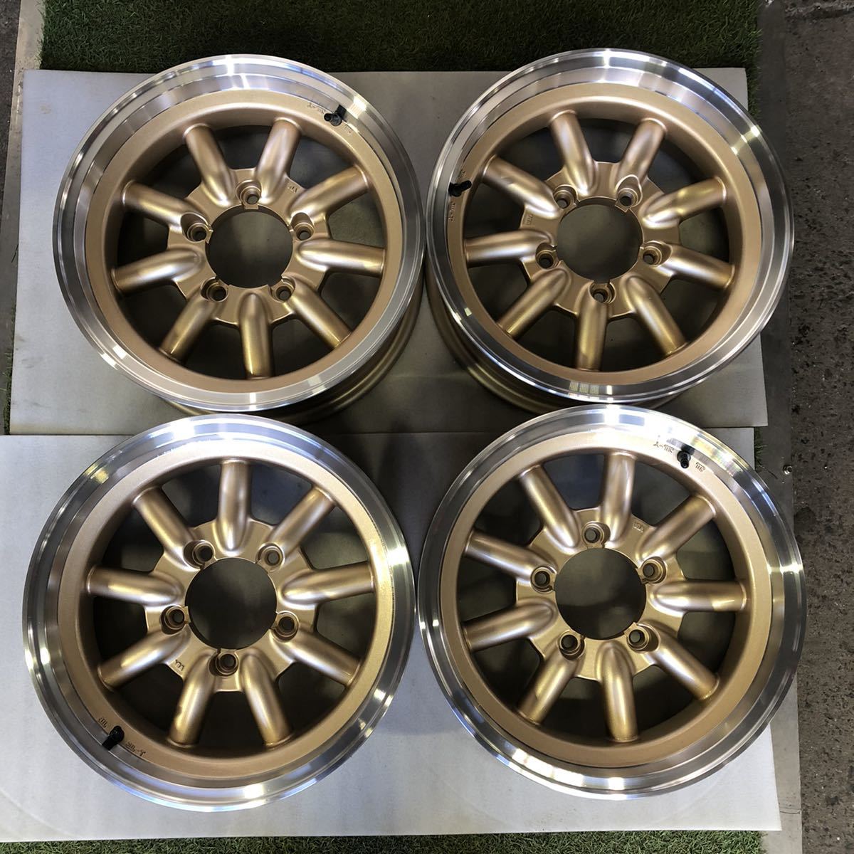 50540120 程度良好 深リム BARONE JWL JWL-T 16インチ 16×6.0J ET-5 PCD139.7-5穴 ハブ径109 アルミホイール4本(社外品)｜売買された ...