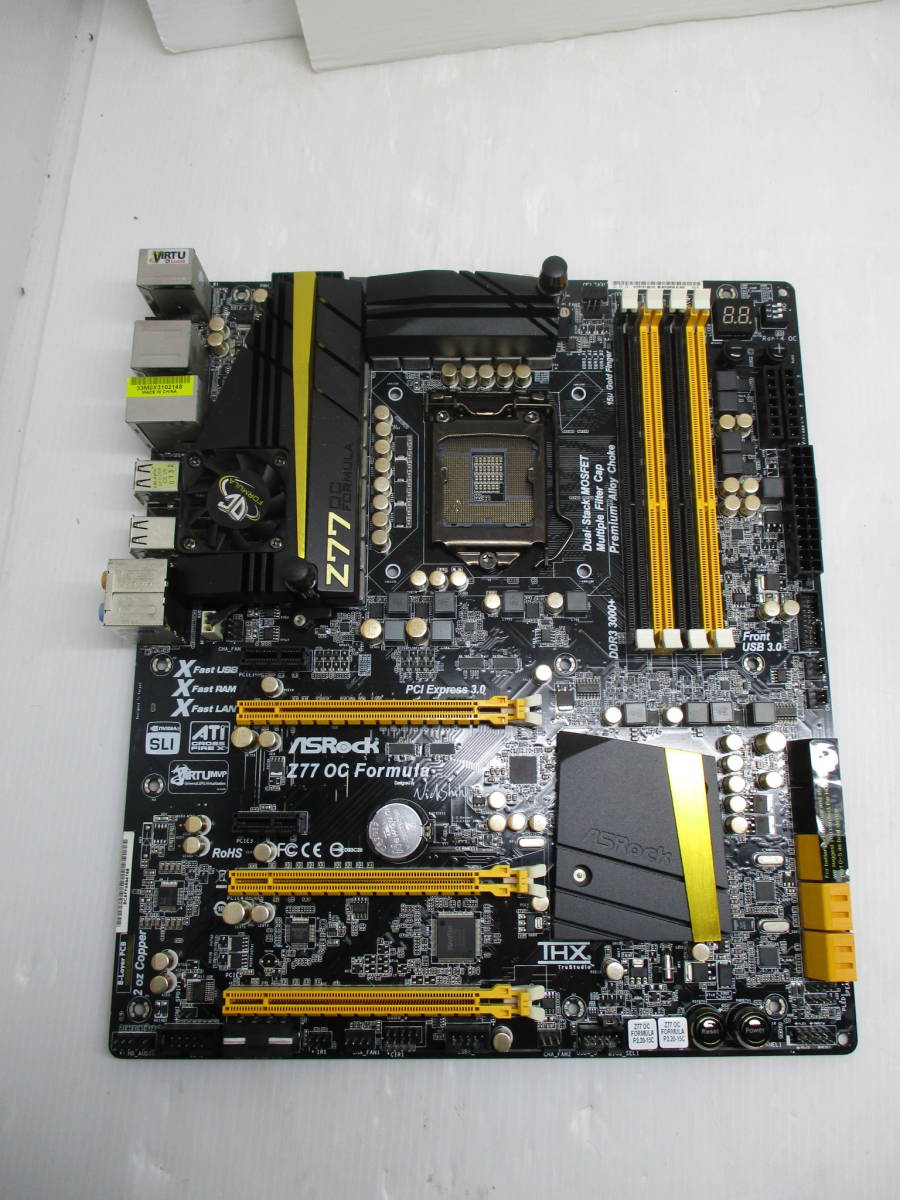 Yahoo!オークション - ジャンク品・マザーボード ASRock Z77 OC Formu...