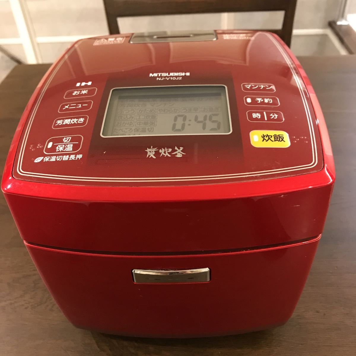 Yahoo!オークション - 三菱 IH炊飯器 炭炊釜 NJ-V10J2 MITSUBISHI 炊飯...