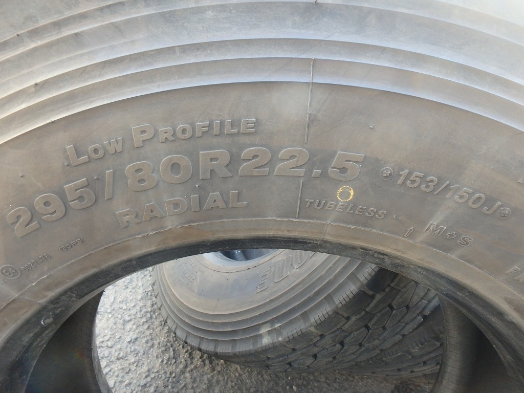 Yahoo!オークション - F958 送料無料【295/80R22.5 153/150】ブリヂス...