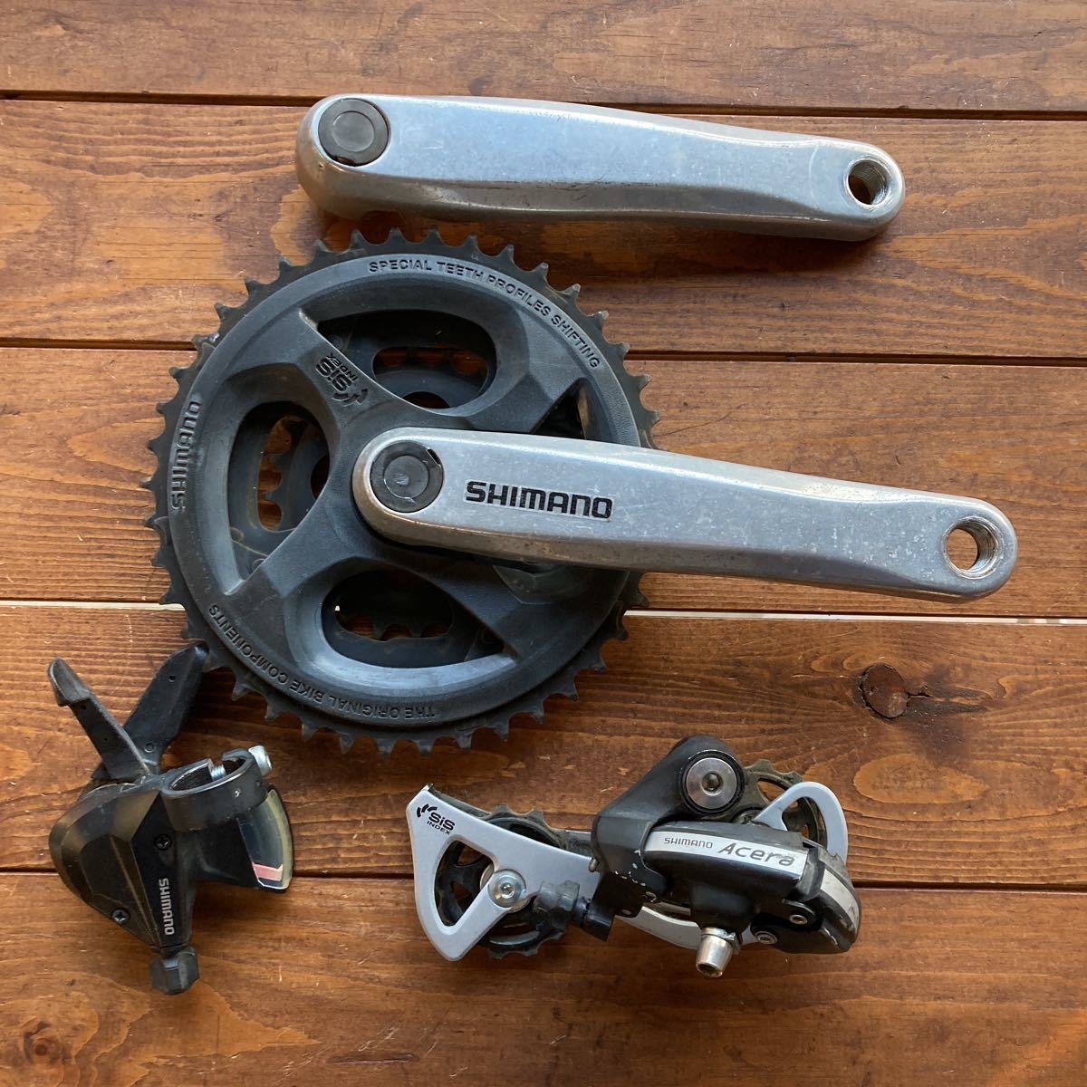 Yahoo!オークション - シマノ 8速セット FC-M131 sl-m310 rd-m360 cshg...