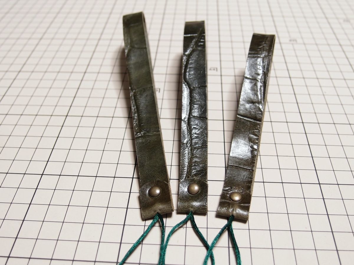 Yahoo!オークション - レザー 本革 ストラップ 牛革 幅15mm 3本 17g 8 ...