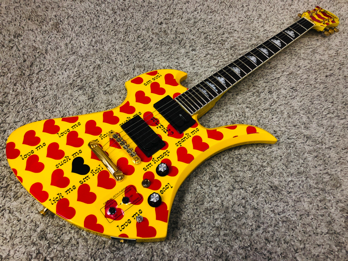Yahoo!オークション - 【美品】Fernandes MG-145S YH Yellow Heart