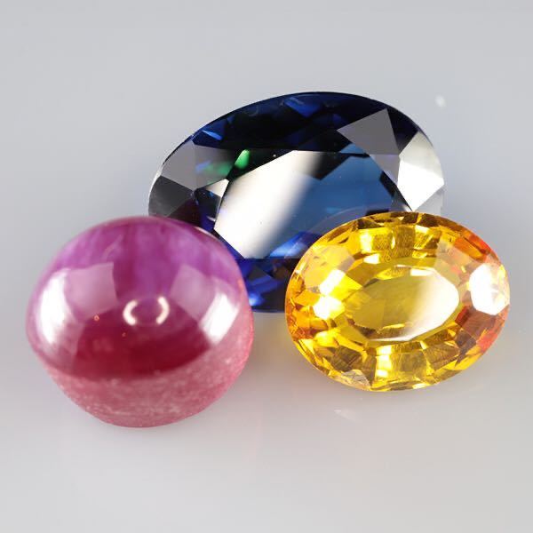 Yahoo!オークション - 合成ルース 3点ソーティング付き 20.69ct