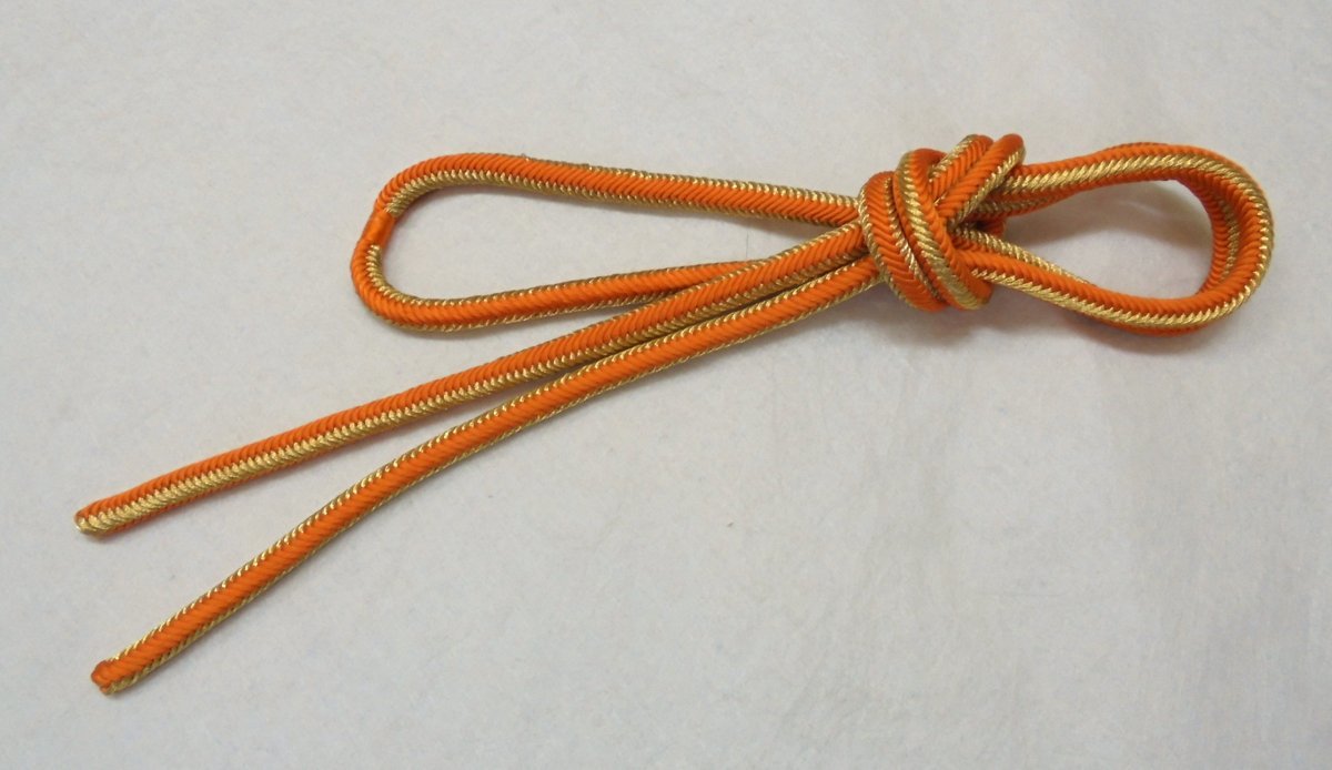 Yahoo!オークション - 5683 【リサイクル】正絹 帯締め「橙/金」-