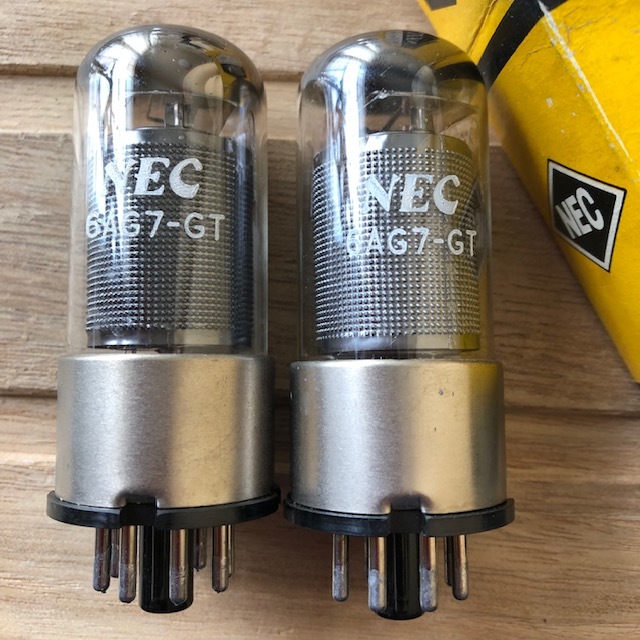 Yahoo!オークション - 真空管 6AG7-GT 2本 NEC 未使用品と思われま...