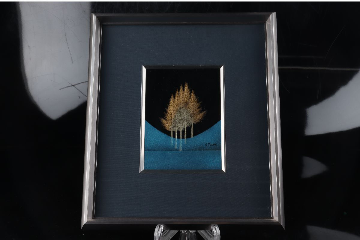 Yahoo!オークション - [URA]吠木正樹 作/輪島塗漆芸額「立木」/H34.5cm...