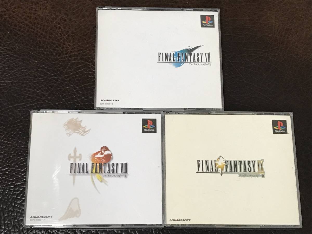 Yahoo!オークション - 送料無料 PS1 3本セット FF7 + FF8 + FF9 FINAL...