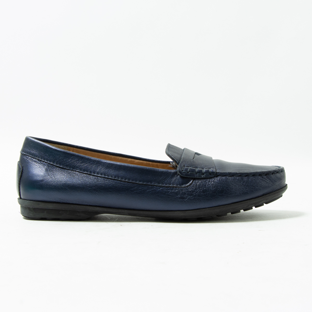 Yahoo!オークション - GEOX ジェオックス ローファー ネイビー 紺色 モ...