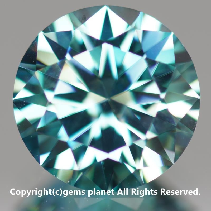 Yahoo!オークション - 新着 1.68ct ブルー合成モアッサナイト