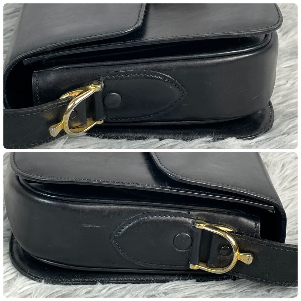 ヴィンテージ CELINE セリーヌ 金馬車金具 ショルダーバッグ ヴィンテージ CELINE セリーヌ 金馬車金具 ショルダーバッグ