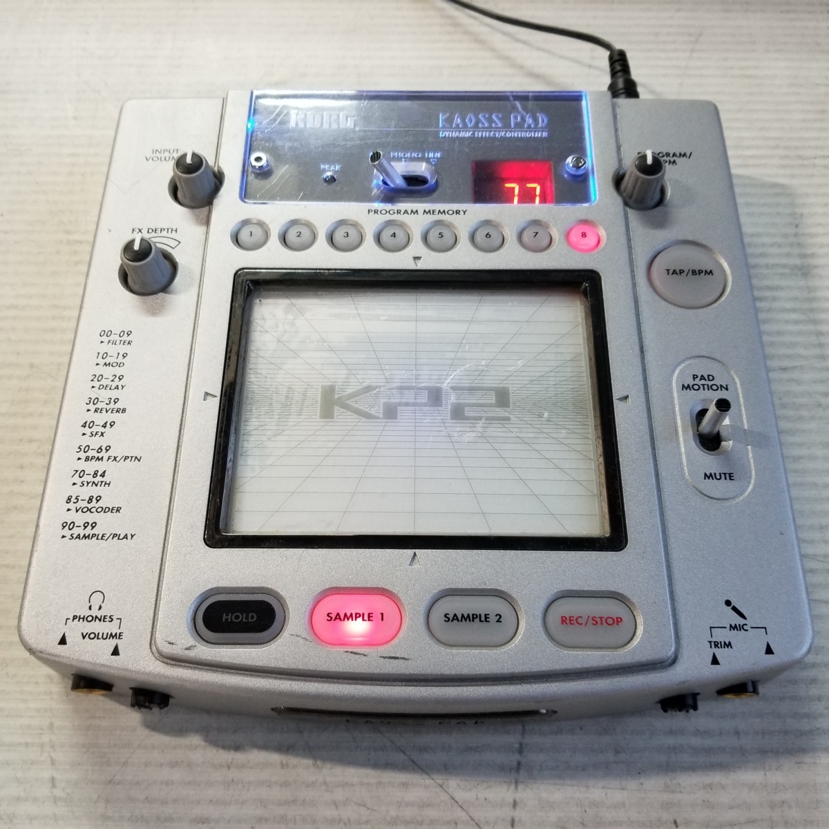 Yahoo!オークション - KORG KAOSS PAD KP2 エフェクター・プロセッサ...