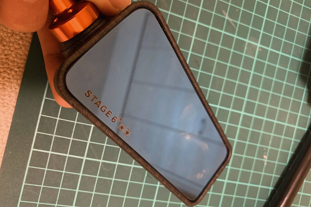 Yahoo!オークション - STAGE6 バイク用 汎用ミラー マットカーボン