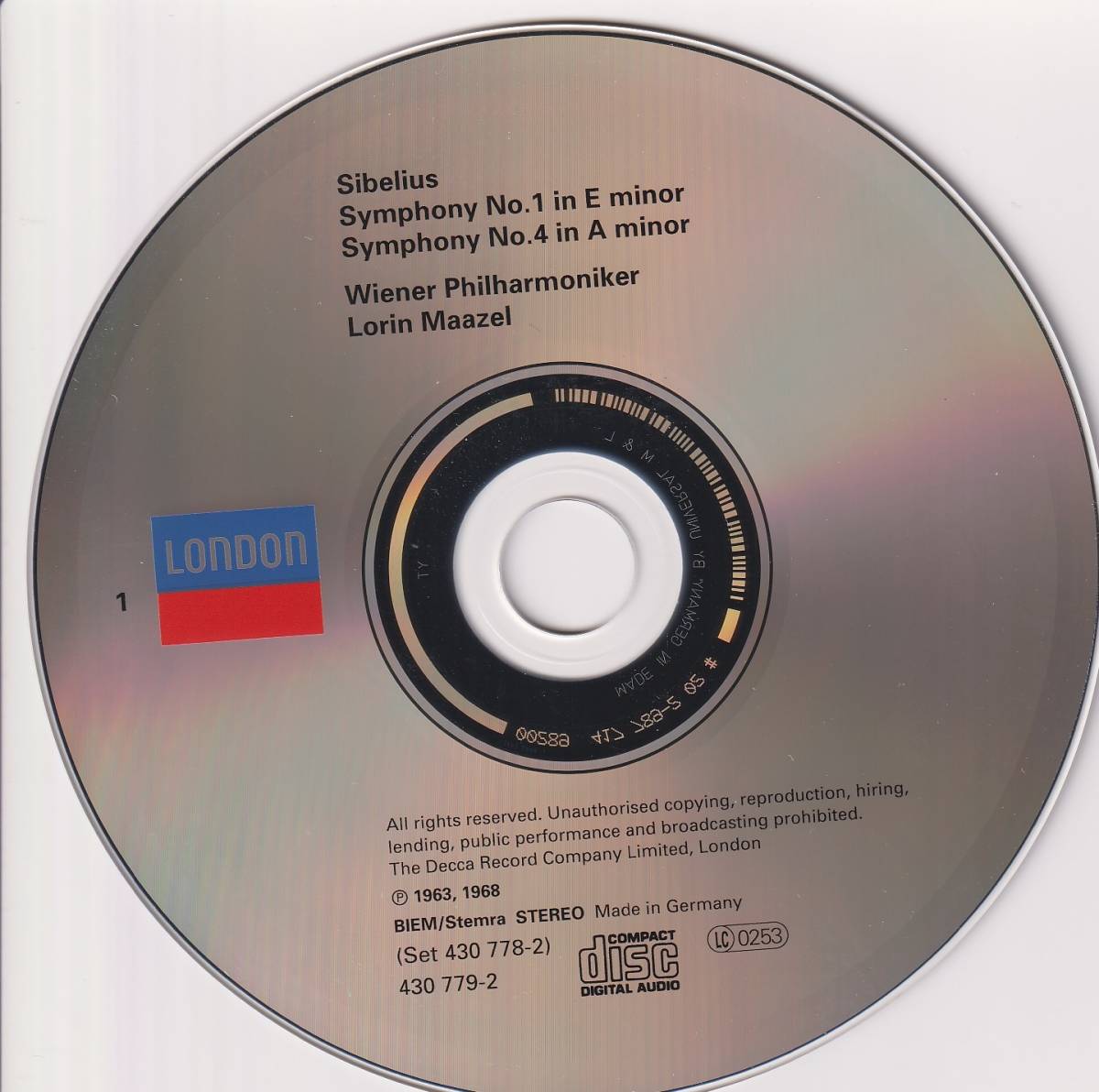 Yahoo!オークション - 【London/3CD】マゼール&VPO/シベリウス/交響曲...