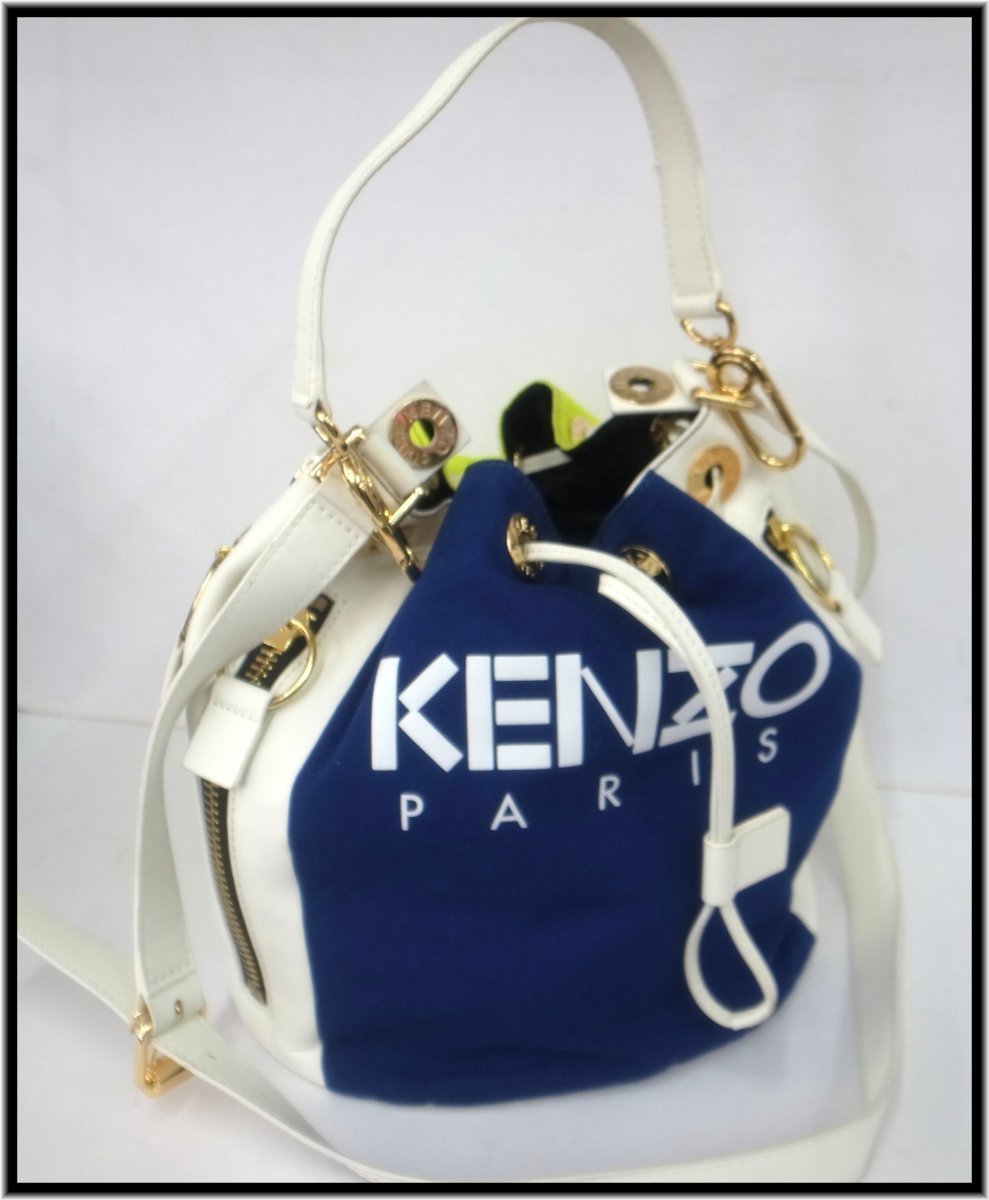Yahoo!オークション - 9452T【本物保証】KENZO ケンゾー 2WAY 巾着型シ...