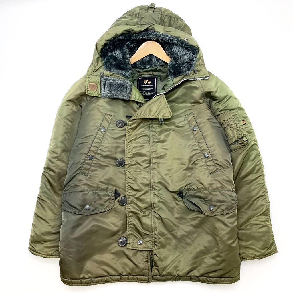 Yahoo!オークション - ALPHA N-3B 色褪せ有 古着 ミリタリー フライト...