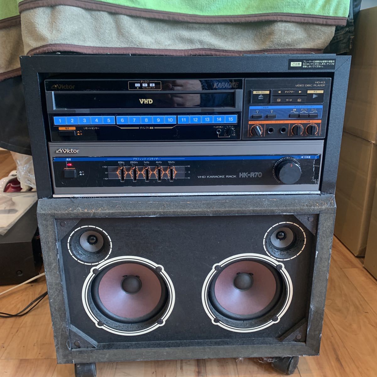 Yahoo!オークション - s〒カラオケ victor HK-R70 動作品 マイク