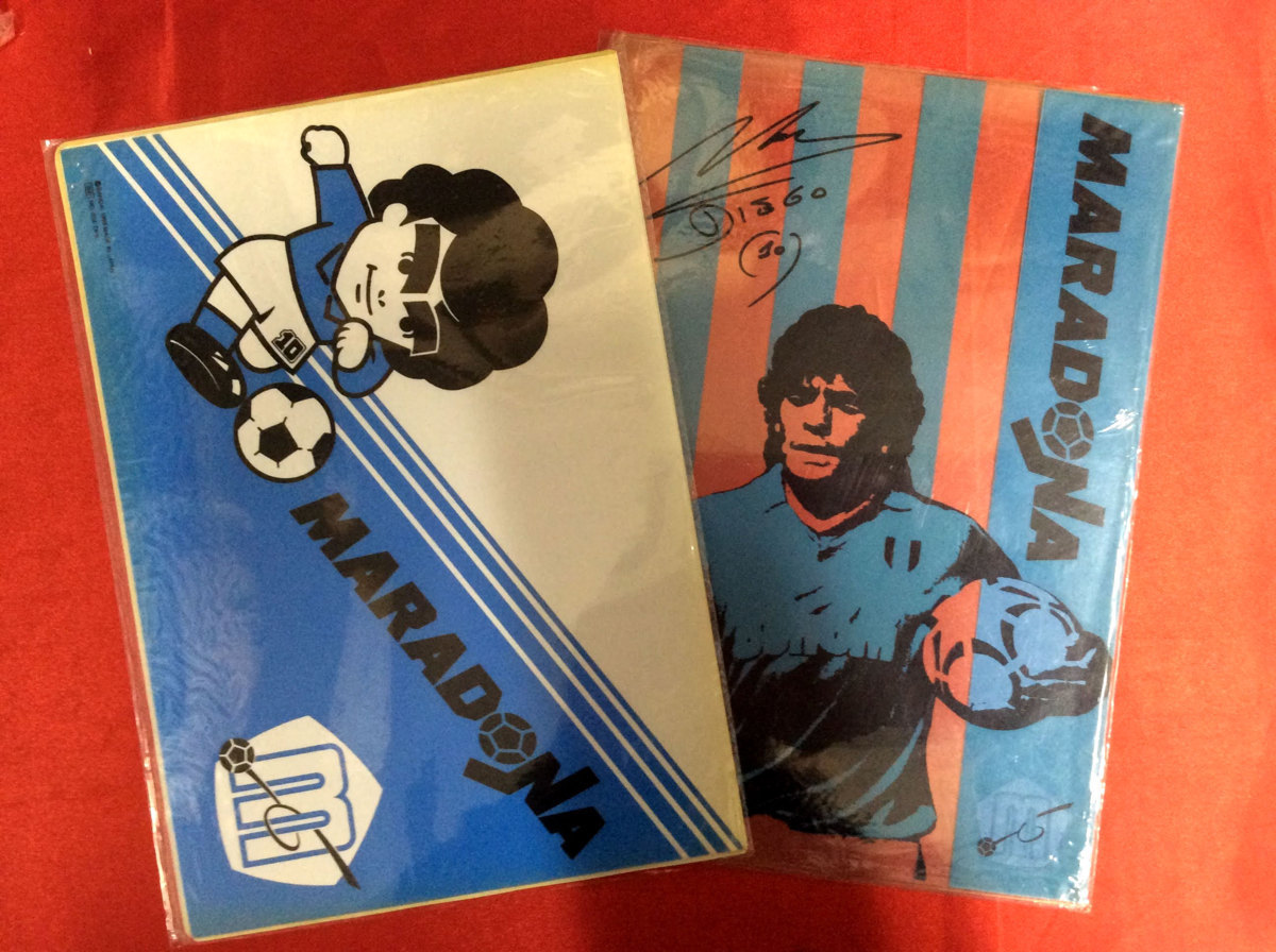 Yahoo!オークション - マラドーナ 下敷き 1989年製 未使用品 2枚 A403