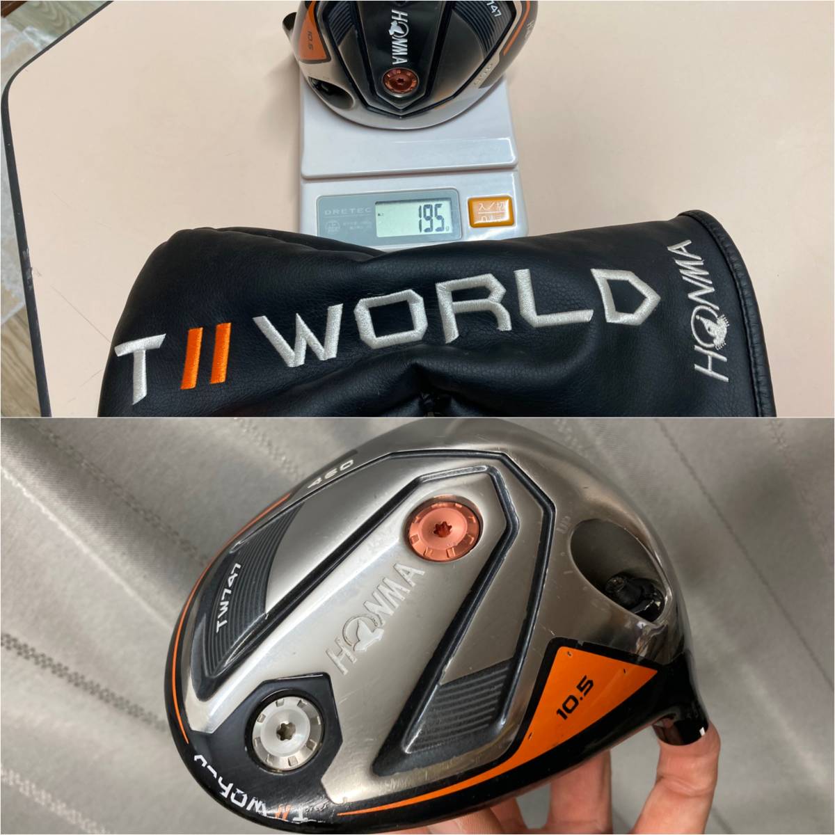 Yahoo!オークション - 処分品 ホンマ TW747 460 10.5° 195gヘッド単品...