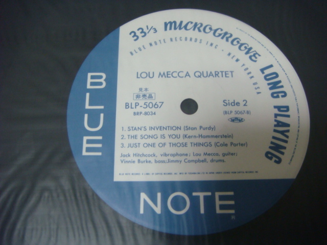 Yahoo!オークション - LOU MECCA LOU MECCA QUARTET 東芝 BLUE NOTE 特...