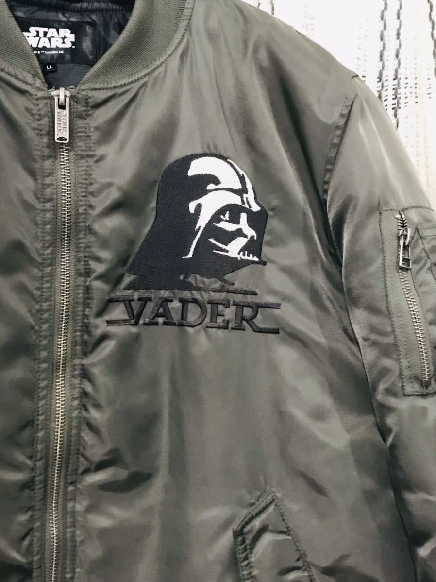 スターウォーズSTARWARS DARTH VADER ダースベイダー 刺繍 MA-1 スターウォーズSTARWARS DARTH VADER ダースベイダー 刺繍 MA-1