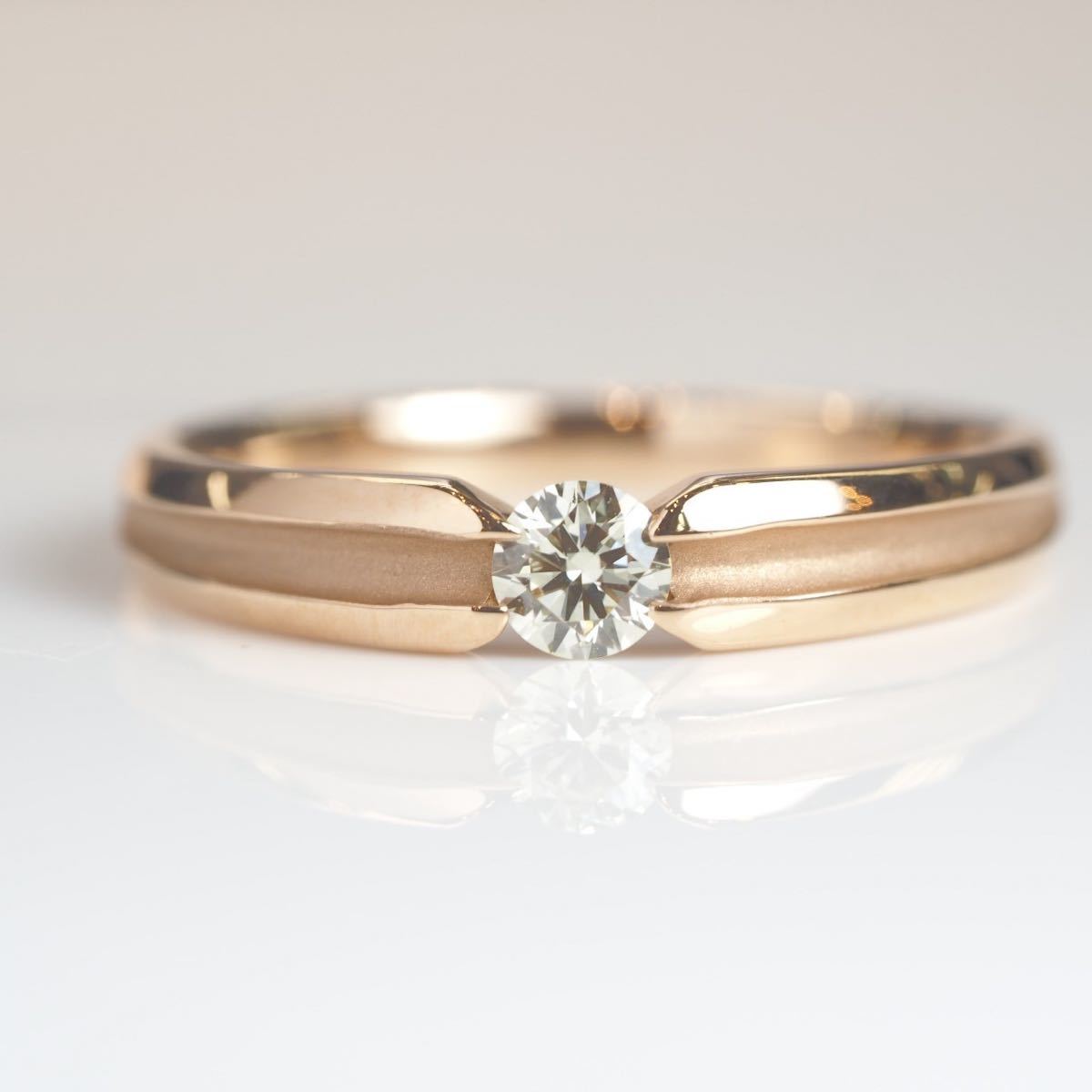 k102 良質天然ダイヤモンドリング K18 PG D0.17ct 11号(ピンクゴールド台)｜売買されたオークション情報、yahooの商品情報をアーカイブ公開 - オークファン（aucfan ...