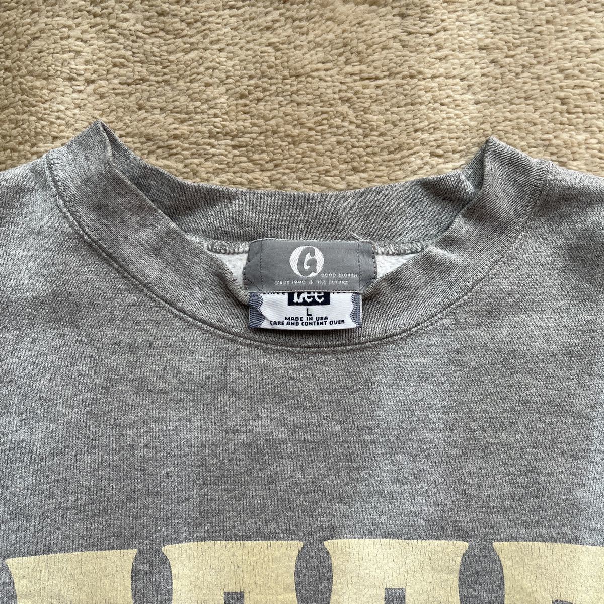 初期】GOODENOUGH DOG SWEAT グッドイナフ スウェット グレー L 初期】GOODENOUGH DOG SWEAT グッドイナフ スウェット グレー L