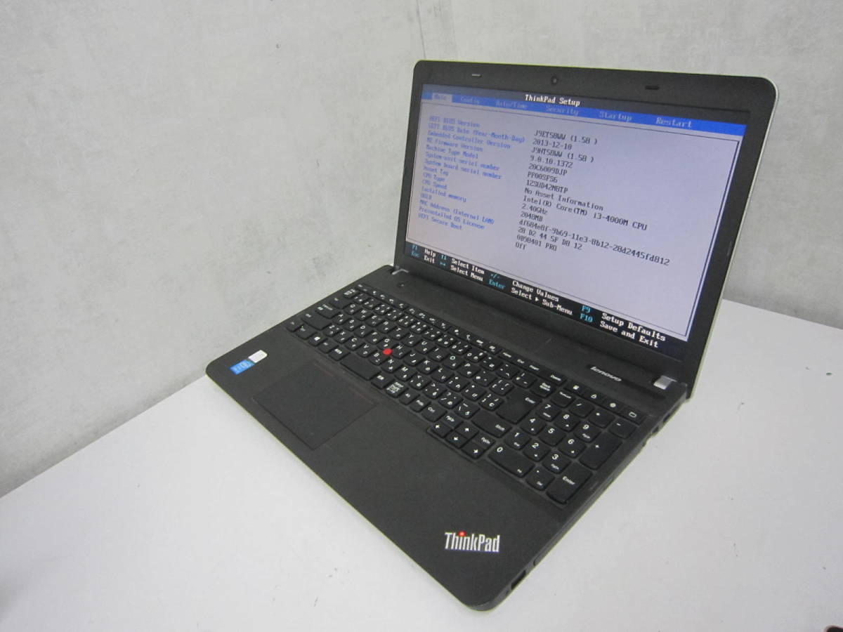 Yahoo!オークション - 882A Lenovo ThinkPad E540 Core i3 4000M HDD/...