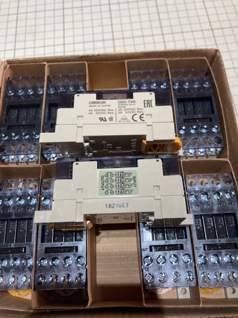 Yahoo オークション G6d F4b 10個セット Omron ターミナルリレーdc24