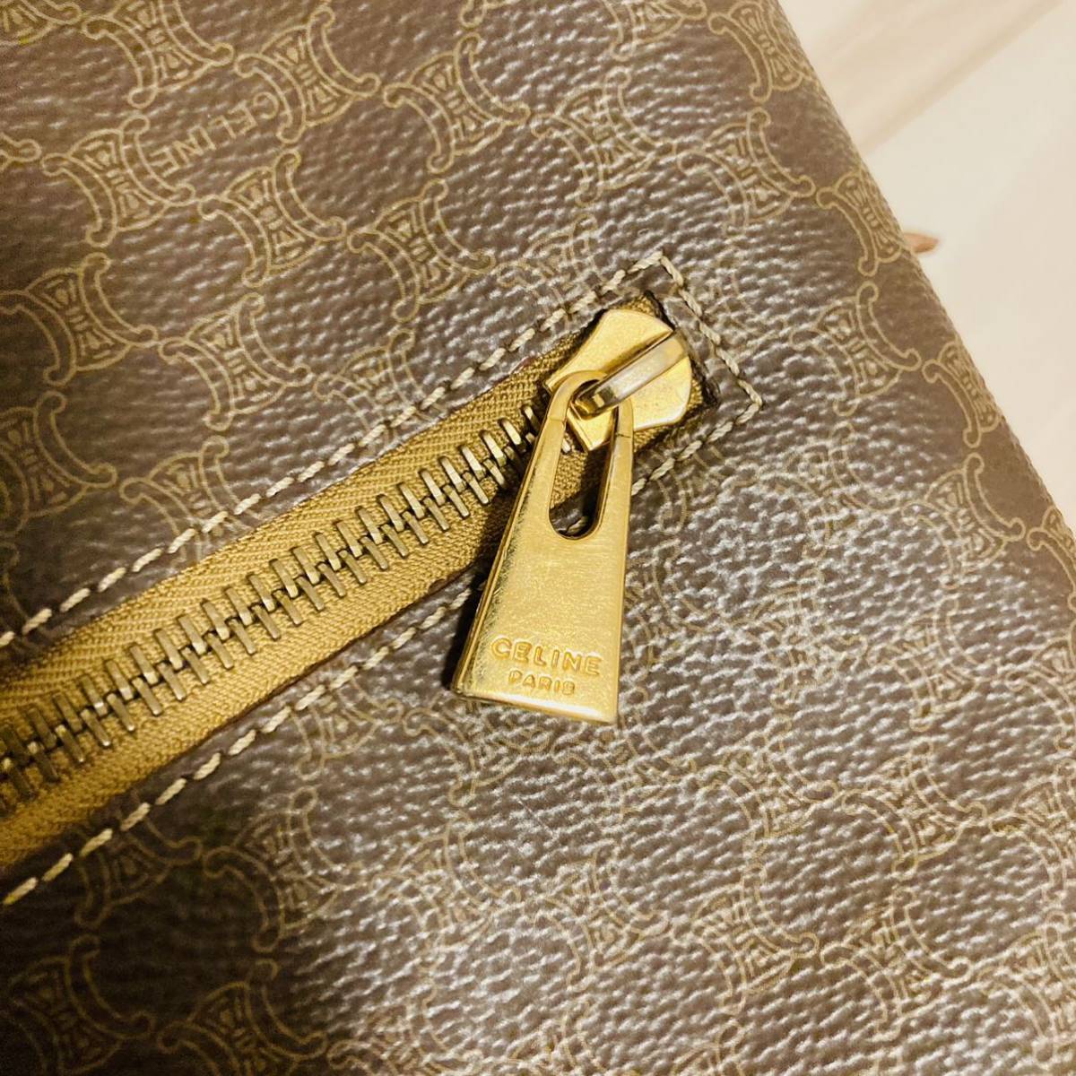 美品 CELINE セリーヌ マカダム柄 リュックサック ナップザック 美品 CELINE セリーヌ マカダム柄 リュックサック ナップザック