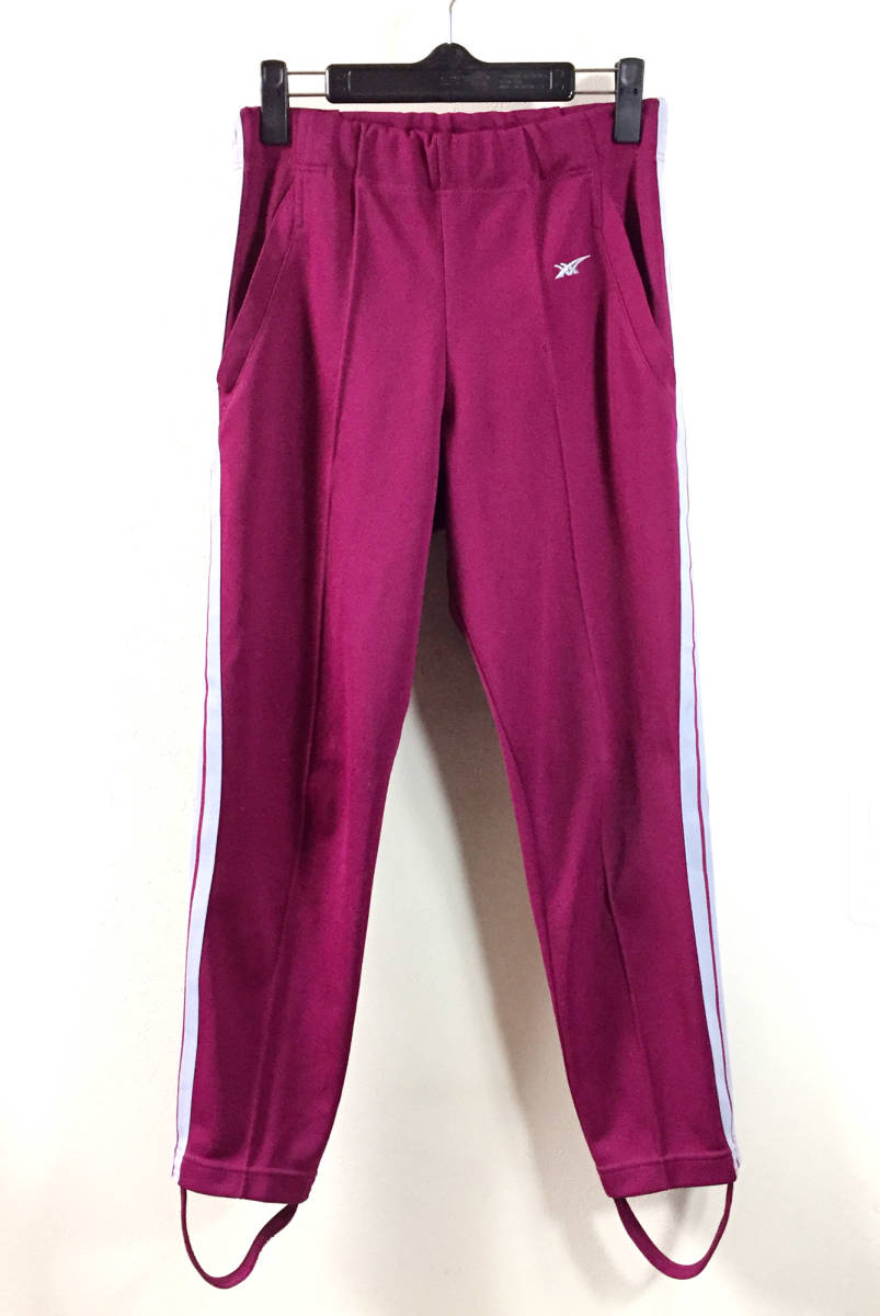 Yahoo!オークション - f asicsアシックス ライン入りレトロジャージパ...