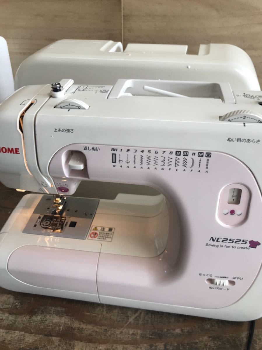Yahoo!オークション - m.ジャノメ ミシン NC2525 作動確認済みですコン...