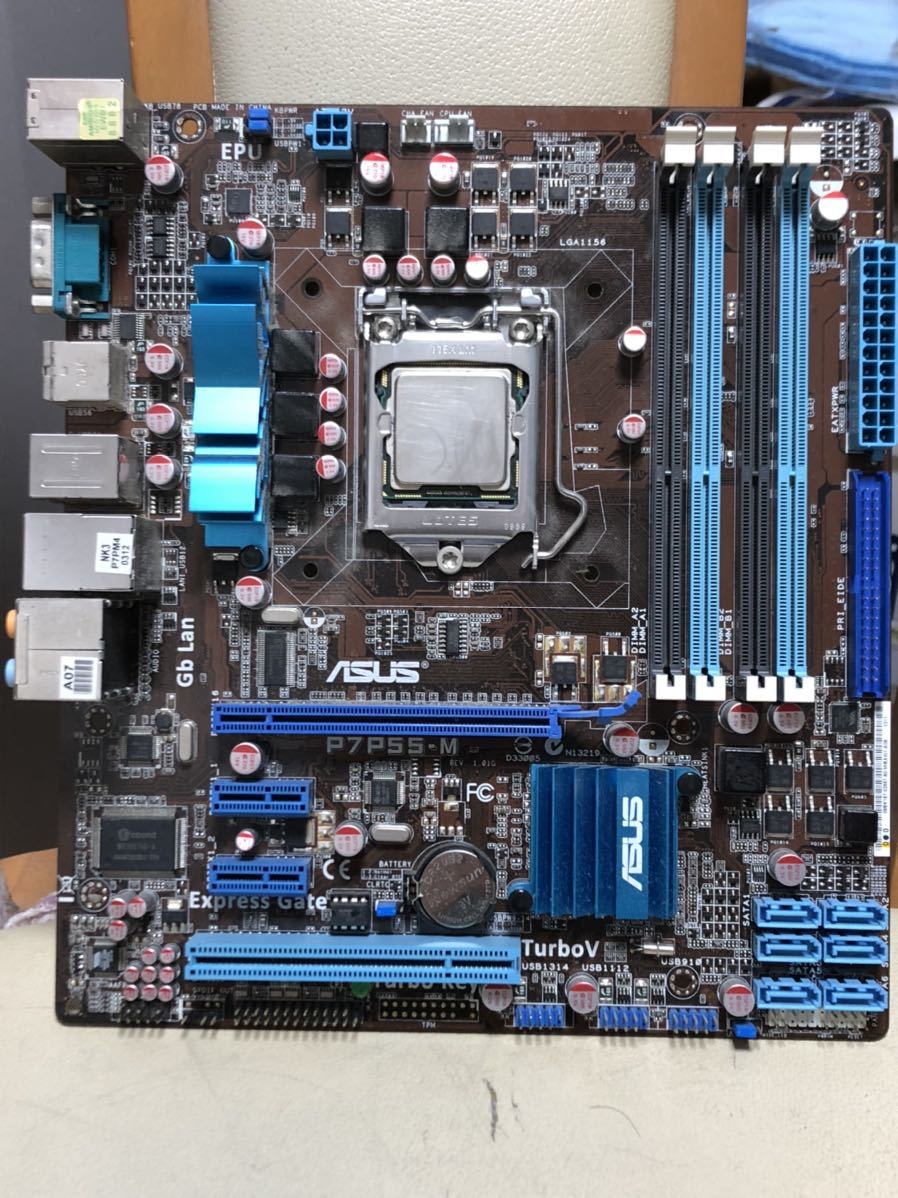 Yahoo!オークション - ASUS P7P55-M LGA1156 CORE i5-750 2.66GHz付き ...