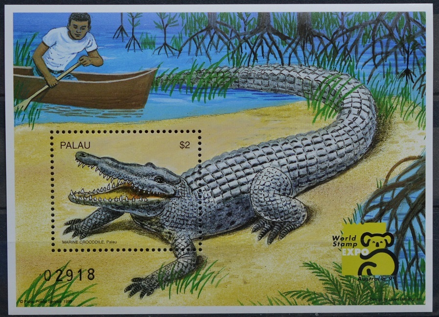 Yahoo!オークション - 「TB36」パラオ諸島切手 ワニ