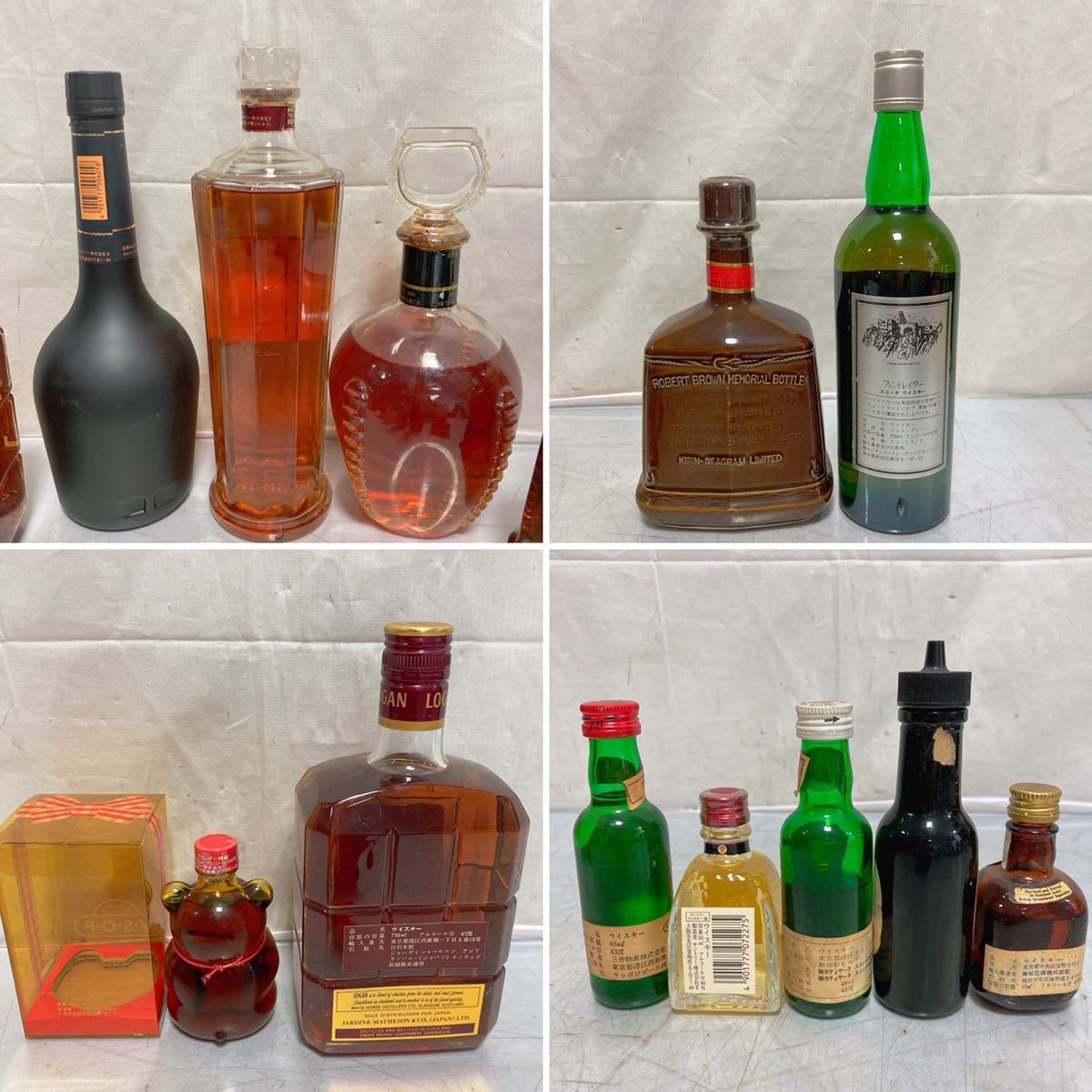 Yahoo!オークション - DP29【未開栓】古酒 12点まとめ Suntory / LOGAN...