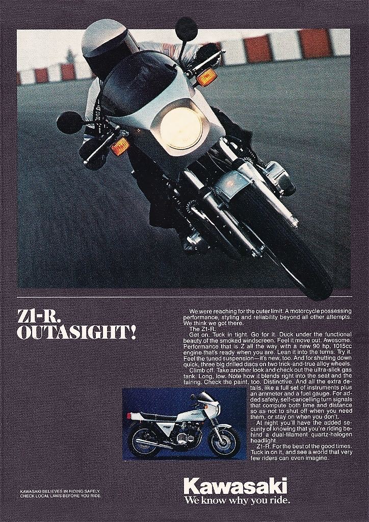 Yahoo!オークション - ポスター 1977 カワサキ Z1-R 1977 Kawasaki Z1-...