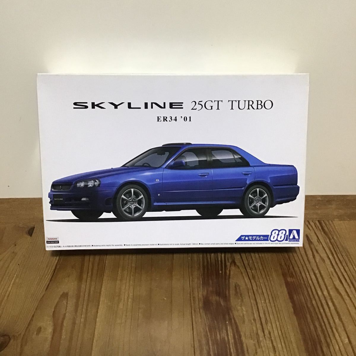 Yahoo!オークション - アオシマ SKYLINE 25GT TURBO ER34 ‘01 ニッサ...