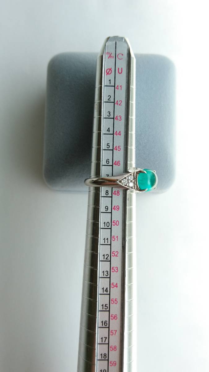 Yahoo!オークション - エメラルド 1.84ct Pt900 プラチナ ダイヤモンド...