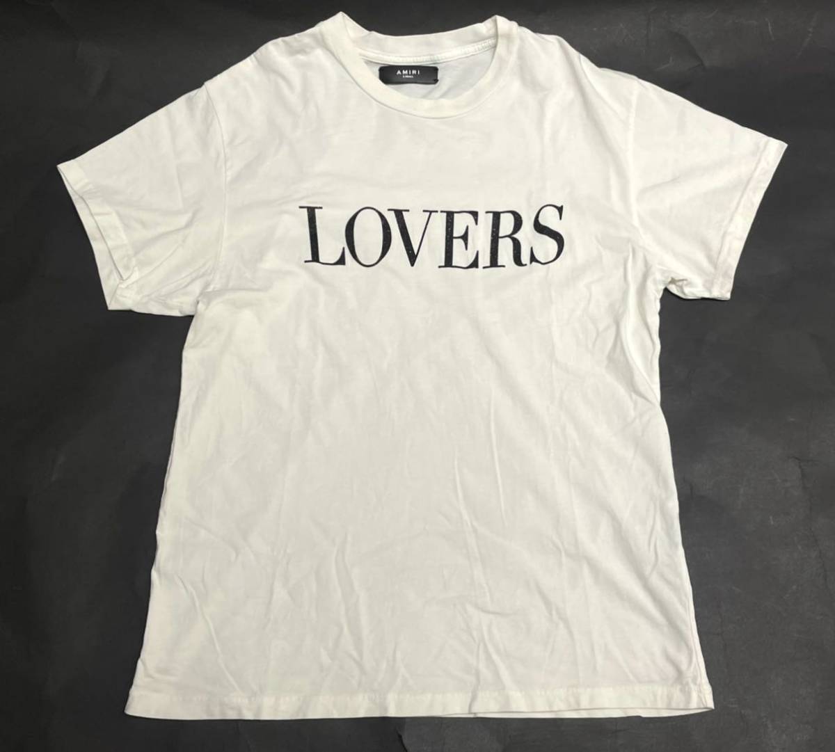 Yahoo!オークション - 国内正規品 AMIRI アミリ LOVERS ロゴ Tシャツ X...