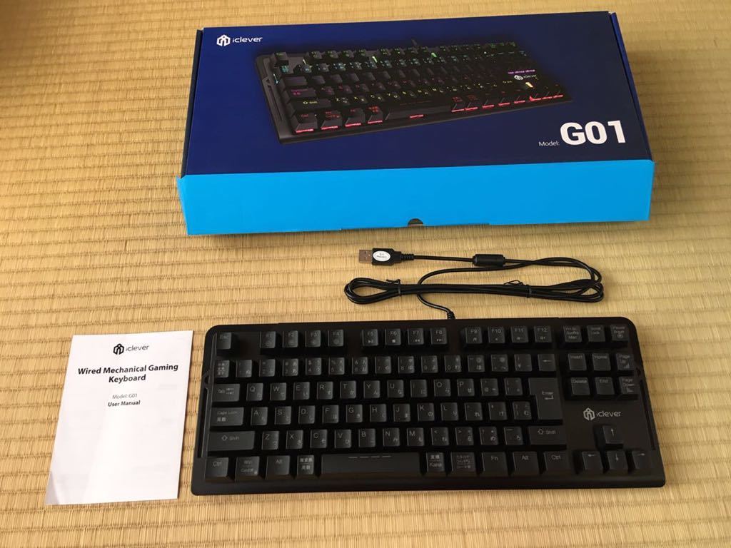 Yahoo!オークション - iClever G01 メカニカルキーボード 赤軸 テンキ...