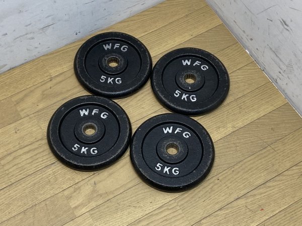 Yahoo!オークション - WFG 穴径28mm ダンベル ウェイト プレート 5kg x...