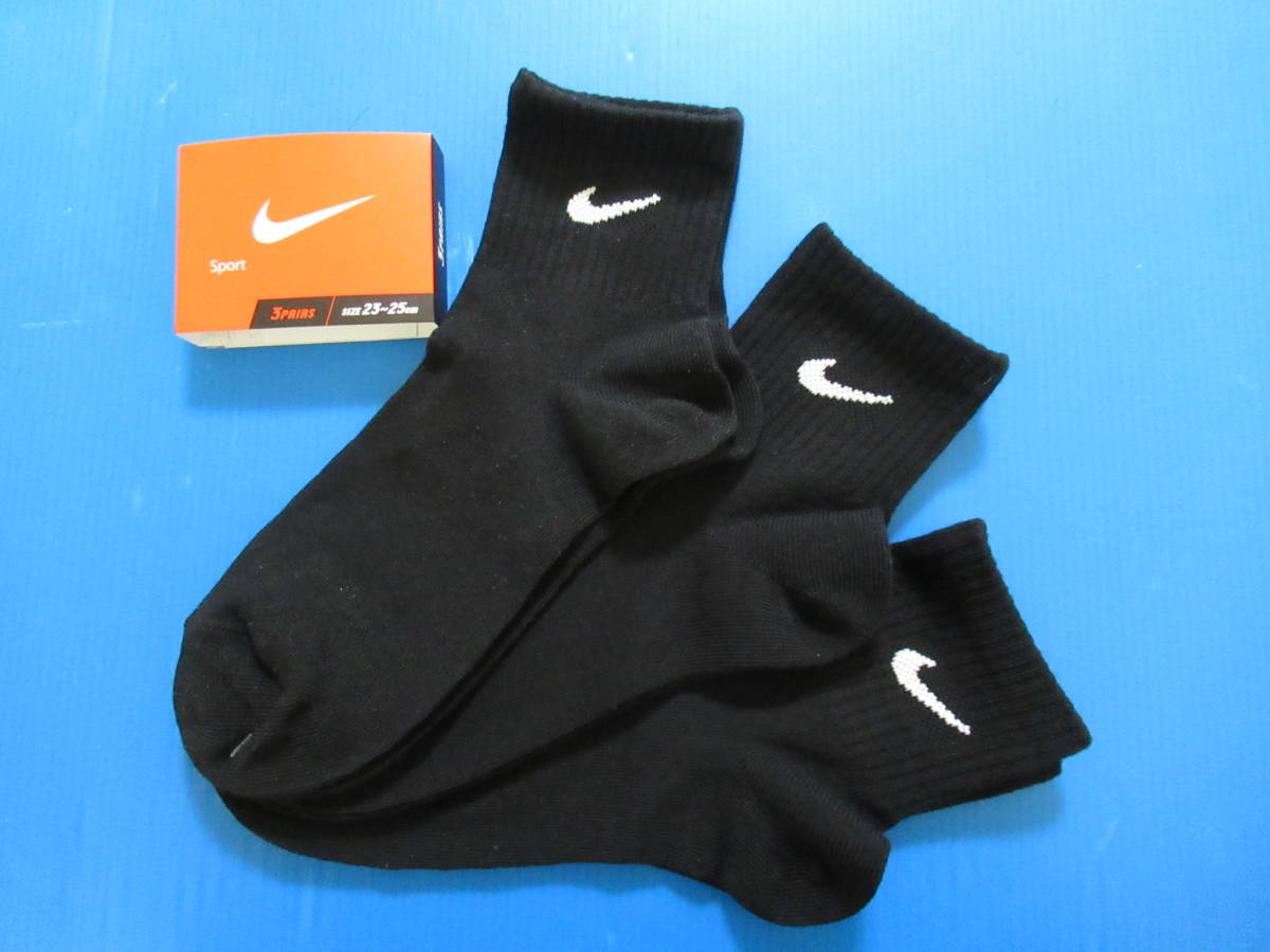Yahoo!オークション - 新品 NKE ナイキ 靴下 3足組 23～25cm