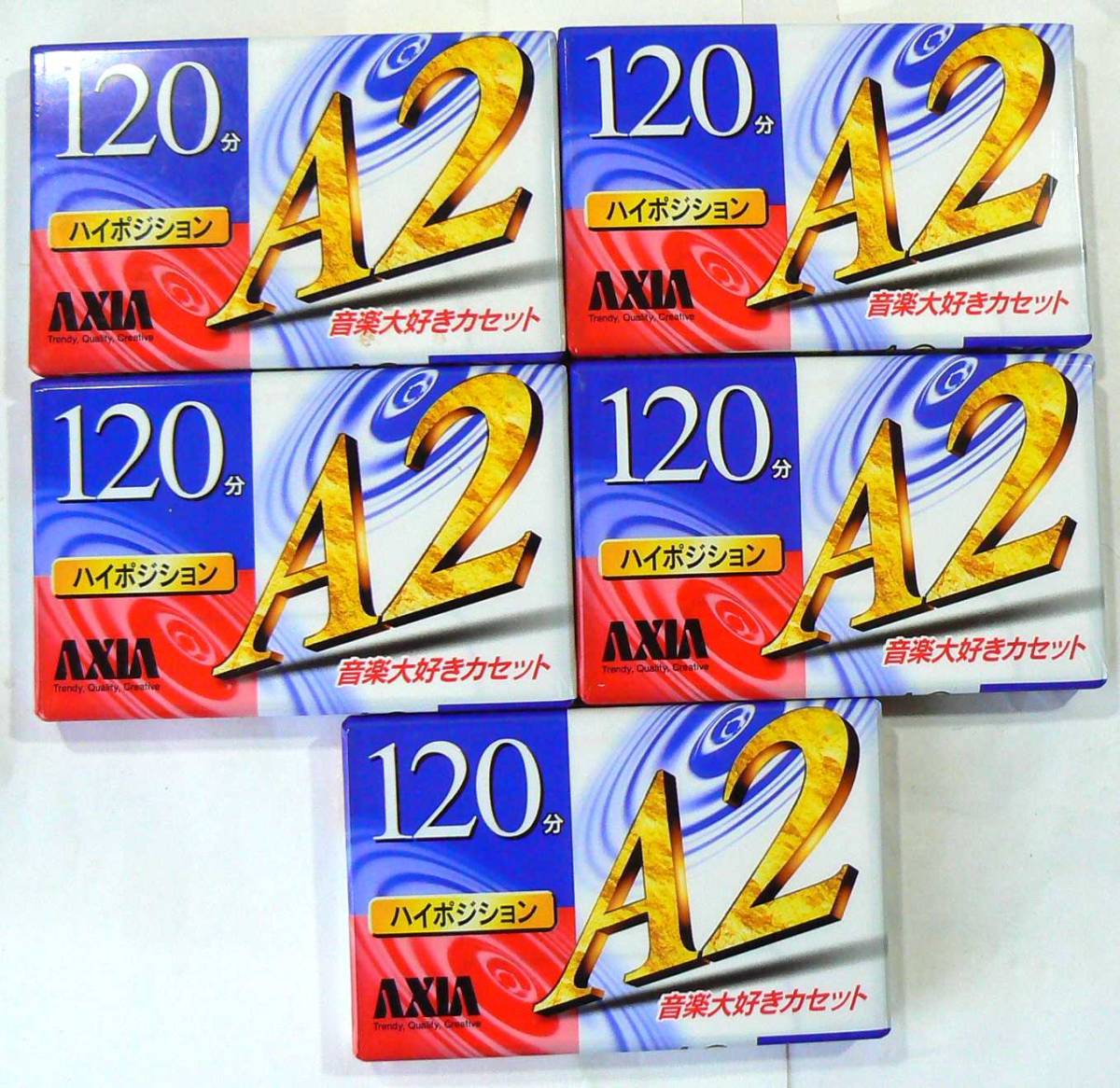 Yahoo!オークション - AXIAカセットテープ ハイポジション A2 120分 未...